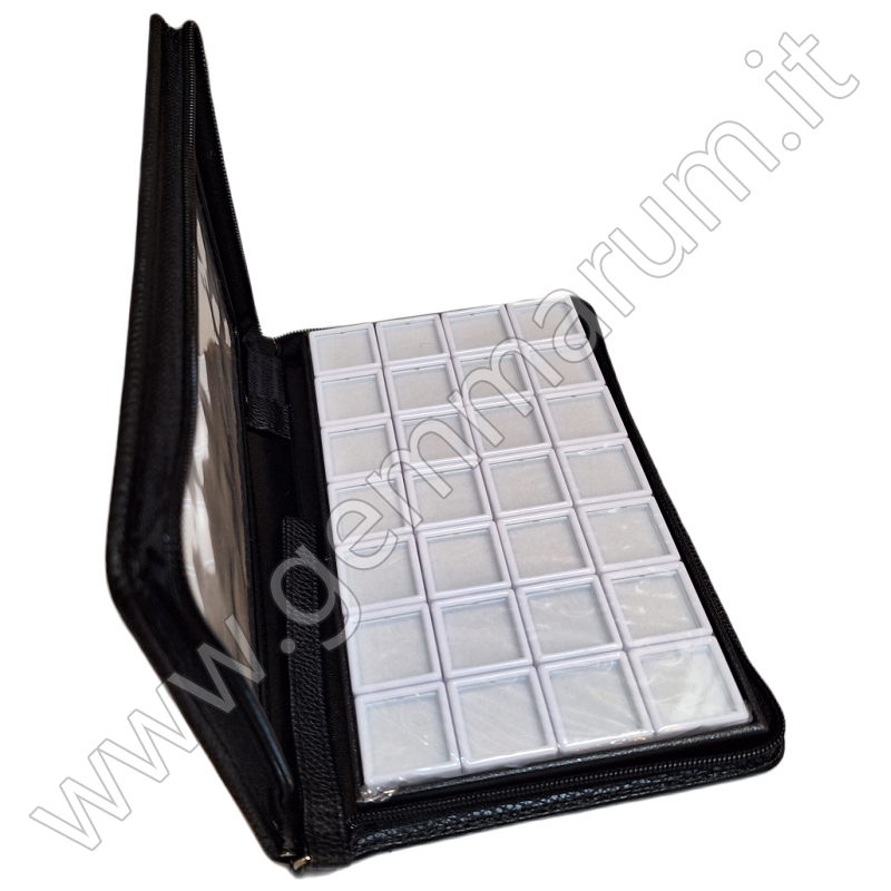 PORTABLE CASE with 28 display boxes 3x3