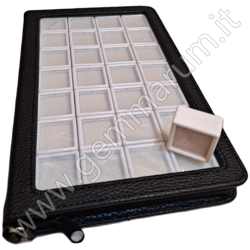 PORTABLE CASE with 28 display boxes 3x3