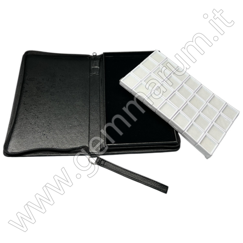 PORTABLE DISPLAY CASE with 28 boxes 3x3