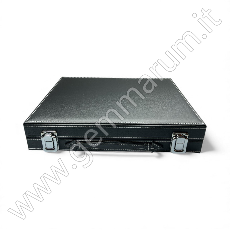 40 Gem Display Box with Deluxe Carry Case - black