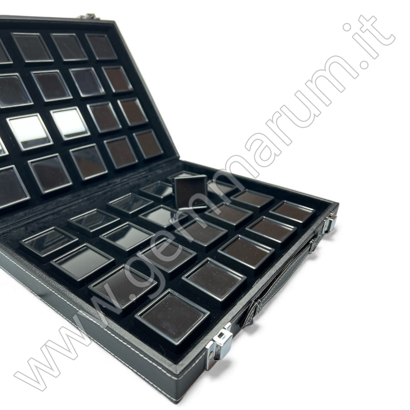 40 Gem Display Box with Deluxe Carry Case - black