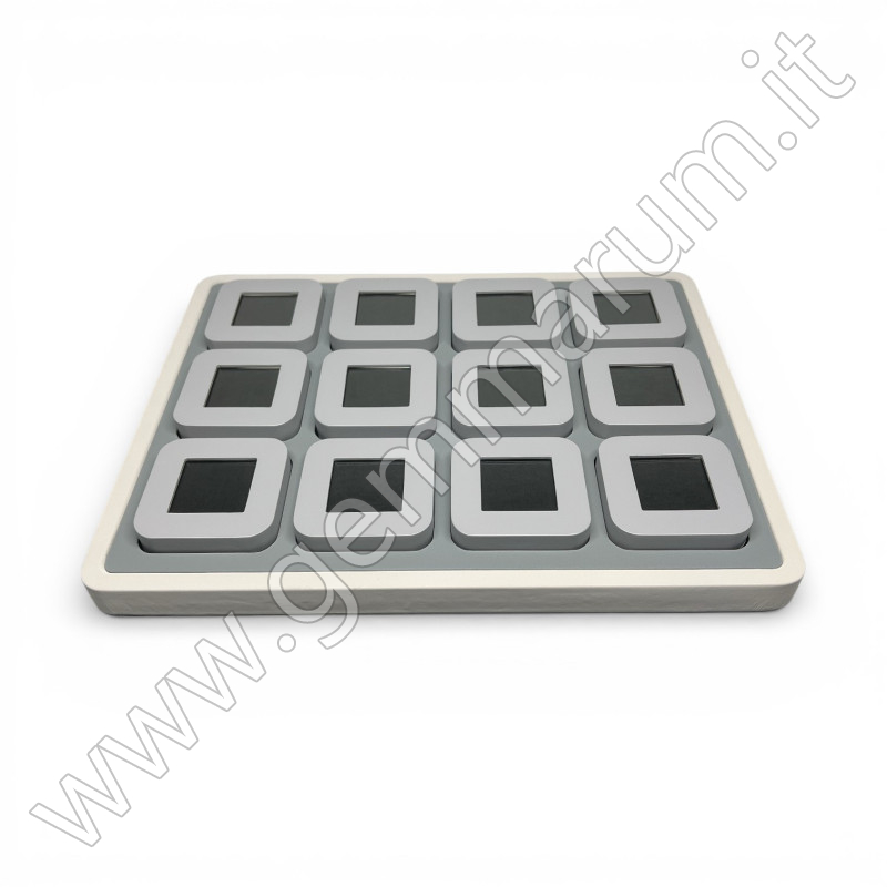 Deluxe Diamond Boxes in a Luxury Tray Set - 12 grey boxes